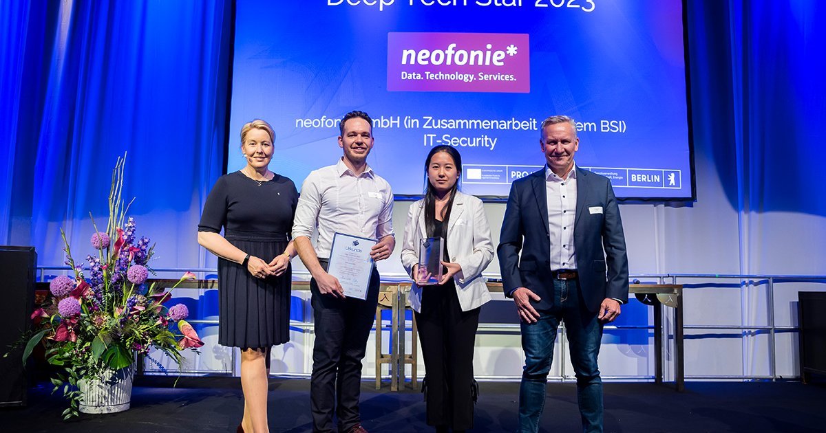 Neofonie erhält Deep Tech Award 2023 - ontolux